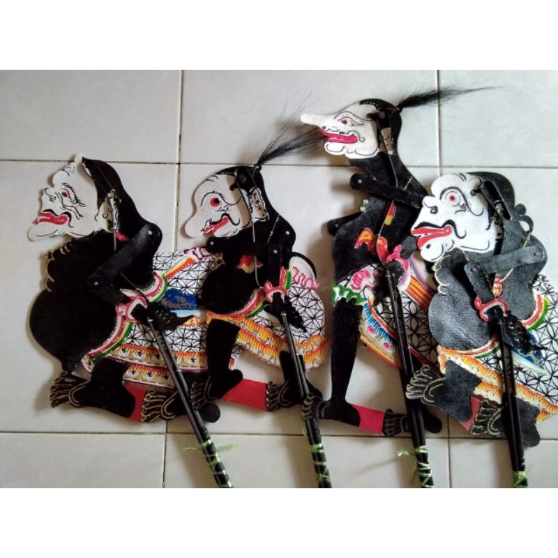 Jual wayang Punakawan Gareng Petruk Bagong Semar Asli Lulang Sapi ...