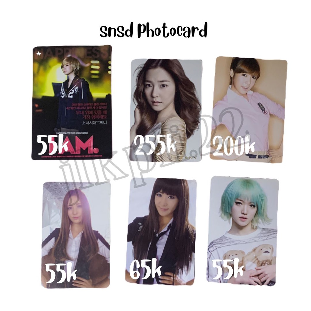 Jual SNSD GIRLS GENERATION PHOTOCARD YURI TIFFANY SEOHYUN GENIE I AM ...
