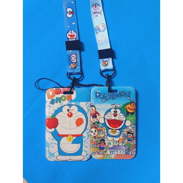 Jual Name tag id card tempat kartu kalung gantung doraemon | Shopee ...