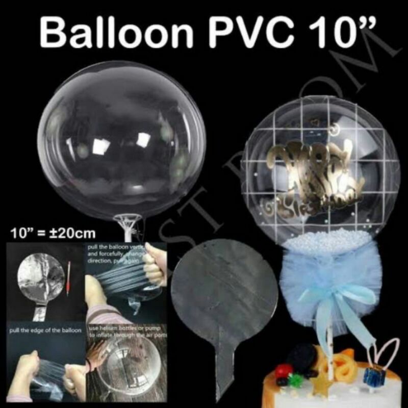 Jual balon pvc 10 inch balon pvc diameter 24cm setelah di pompa ...