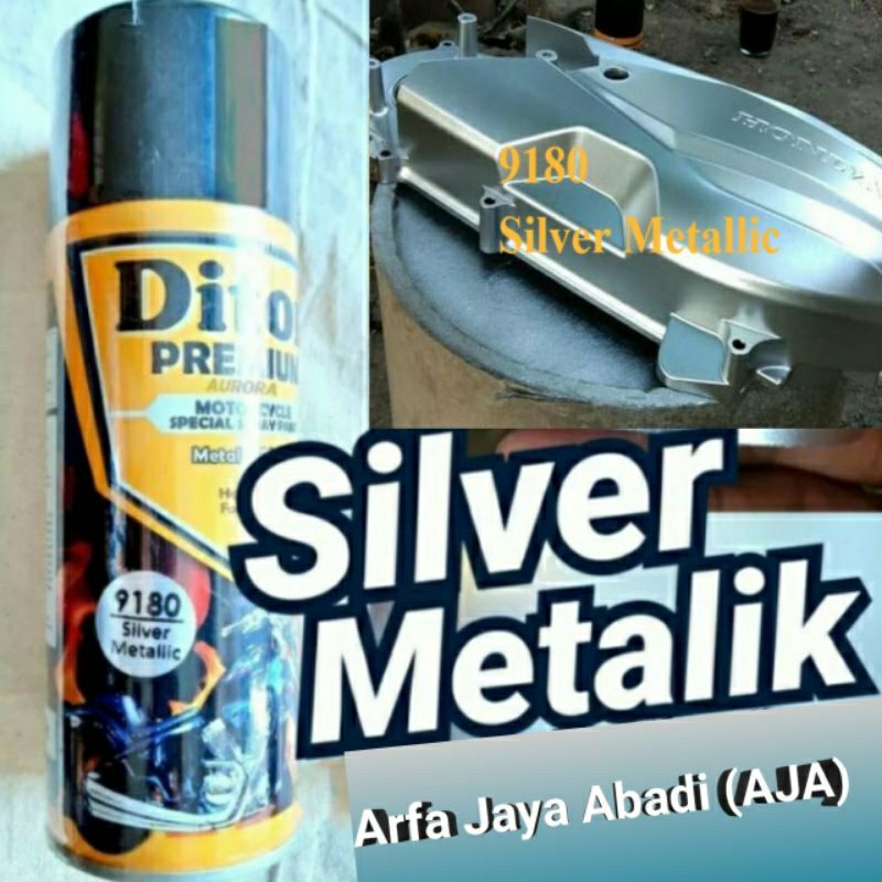 Jual Pilok Pylox DITON Premium Silver Metalik Metalic 9180 Cat Semprot ...