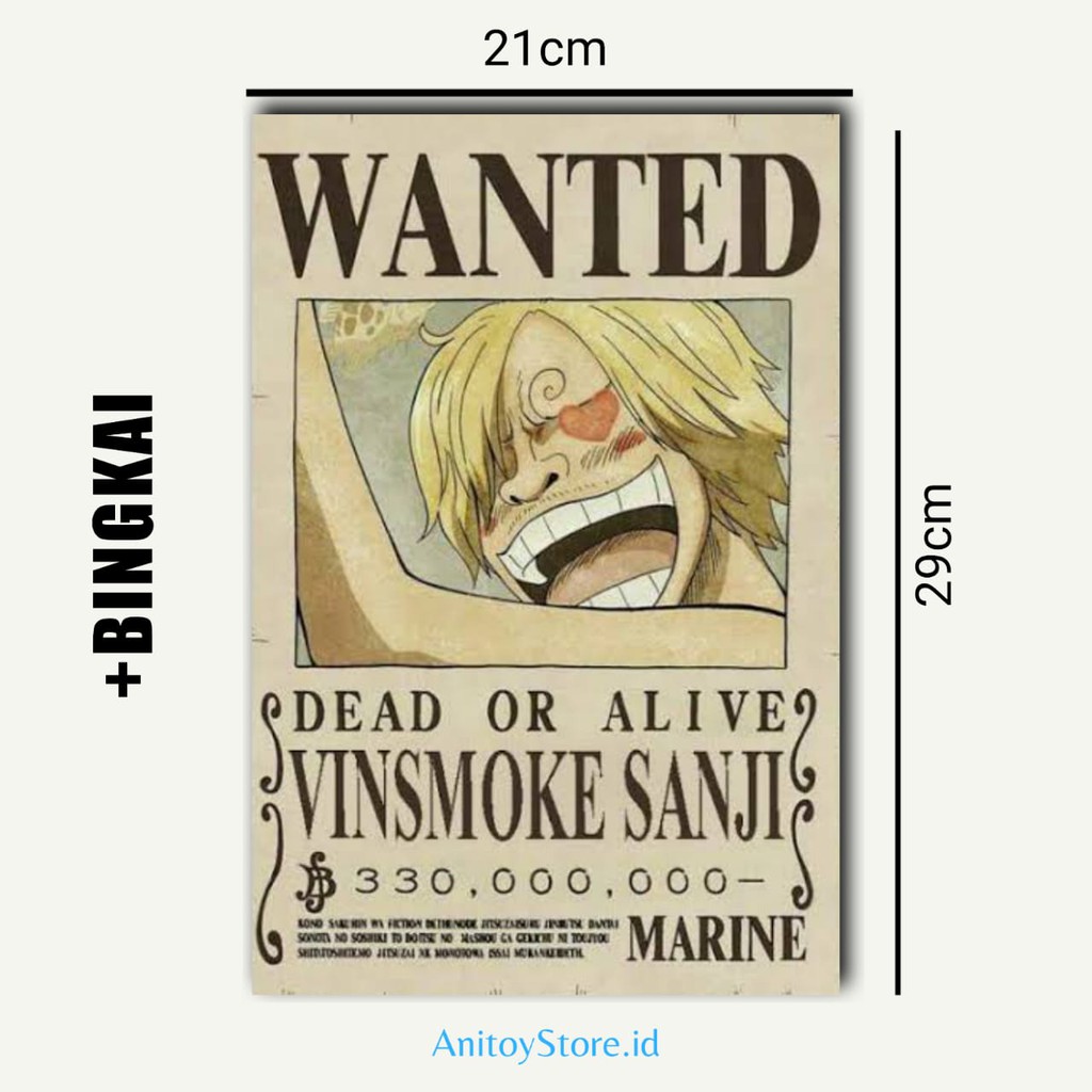 Jual POSTER BURONAN ONE PIECE SANJI PLUS BINGKAI | Shopee Indonesia