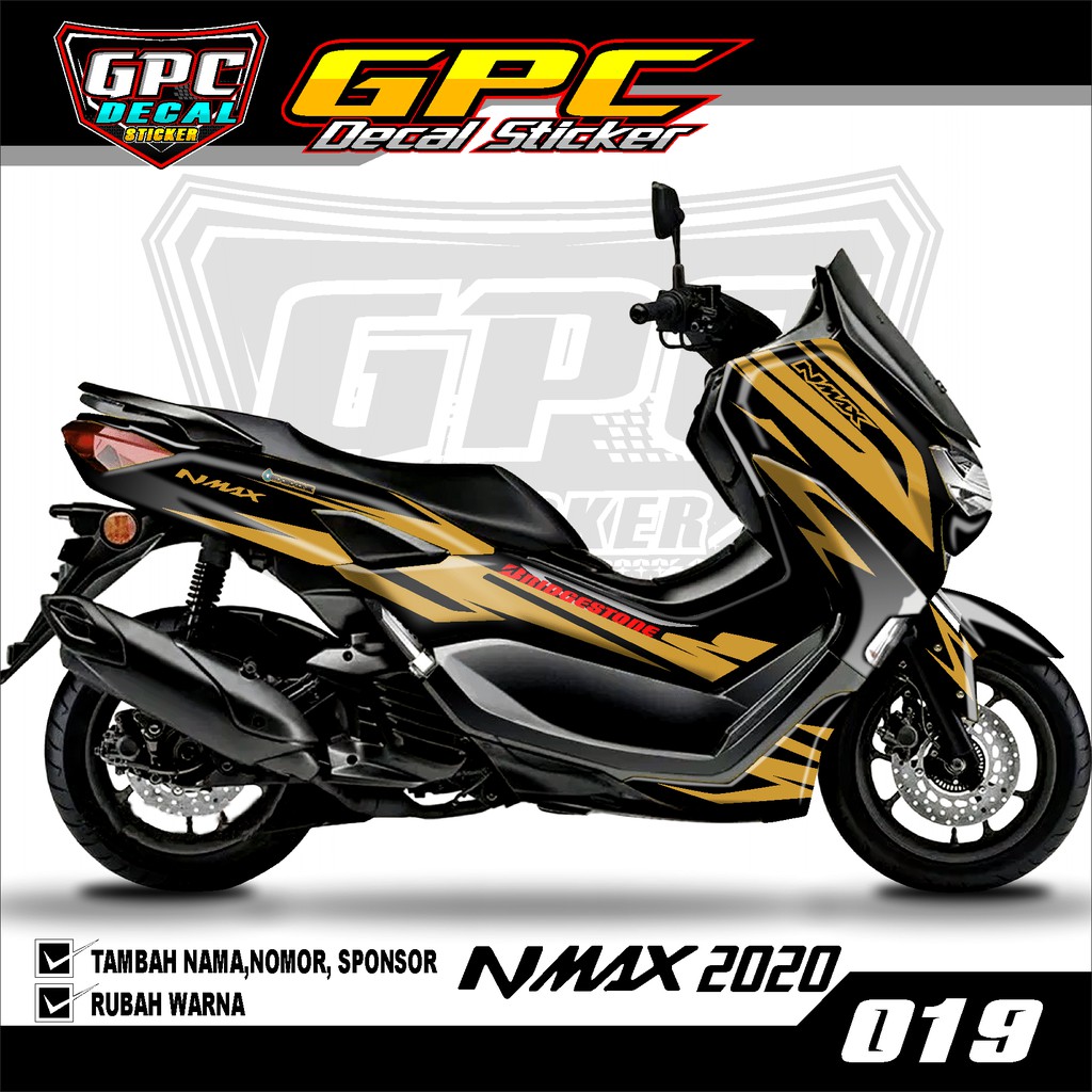 Jual Decal Sticker Yamaha Nmax new 2020 Facelift gold Fullbody Custom ...