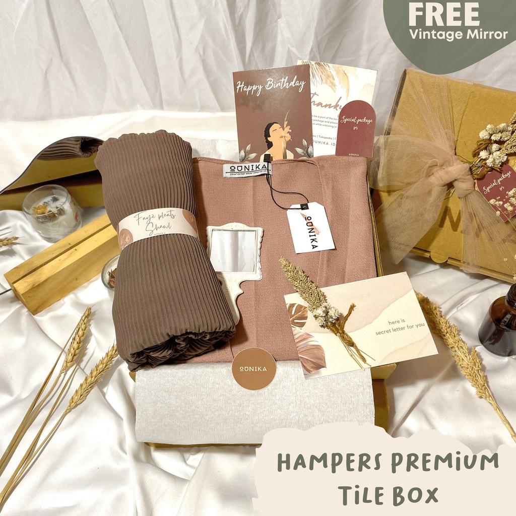 Jual HAMPERS TILE BOX PREMIUM OUTER by ounika | wisuda wedding ultah ...