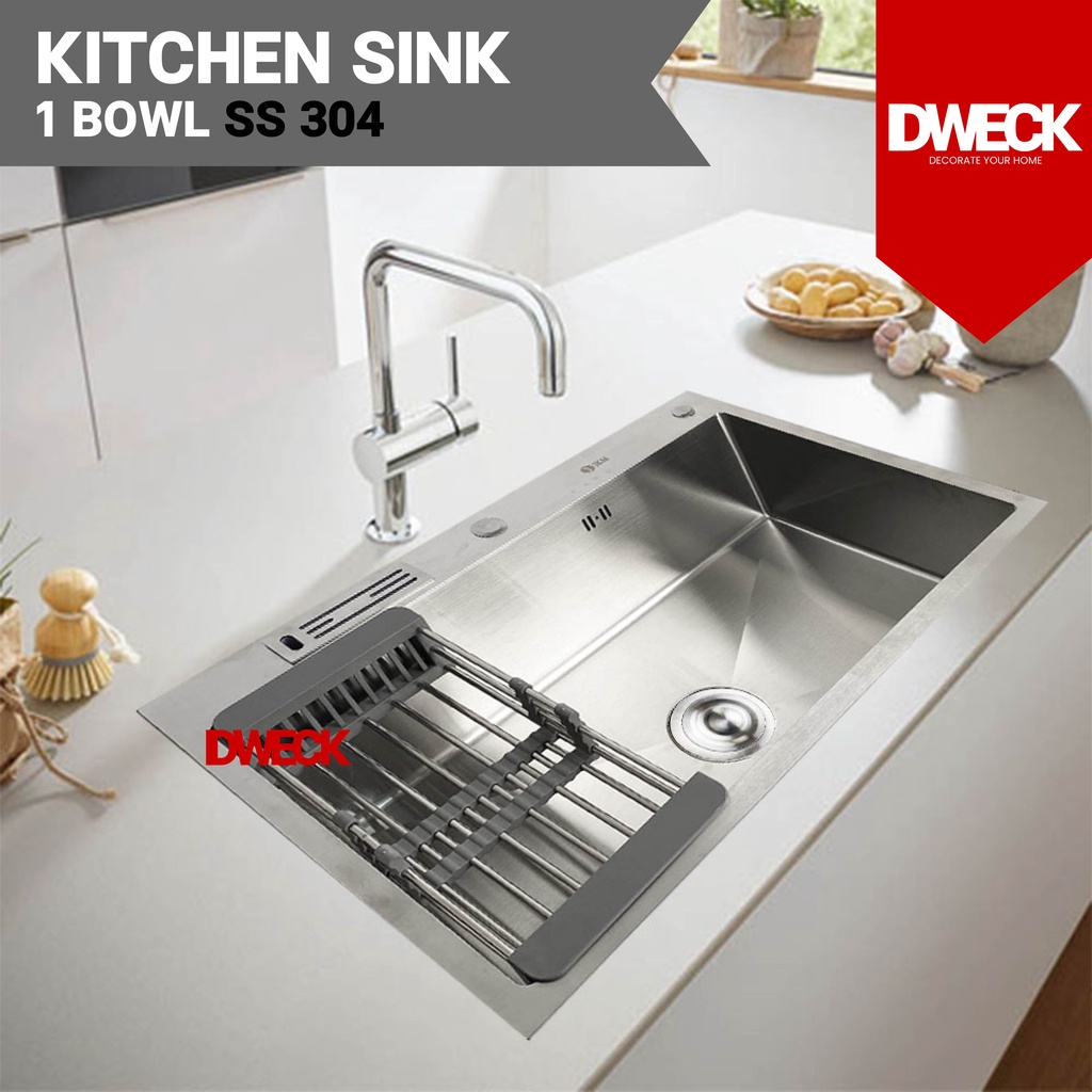 Jual DWECK - Kitchen Sink Stainless Steel Bak Cuci Piring Wastafel ...