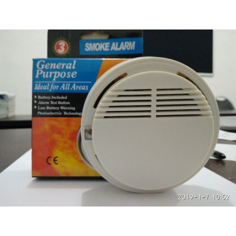 Jual smoke detector portable baterai murah ss-168 | Shopee Indonesia