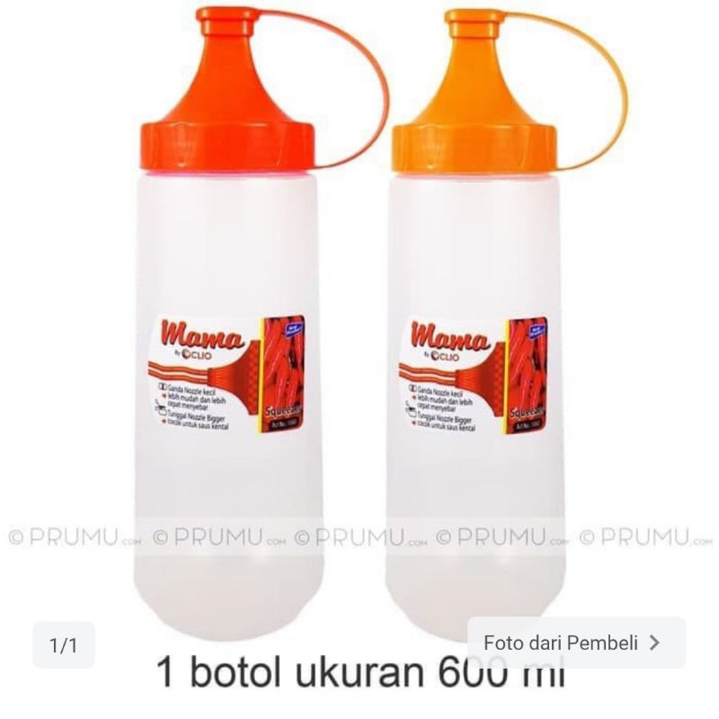 Jual botol kecap 600ml botol saos botol mayonaise | Shopee Indonesia