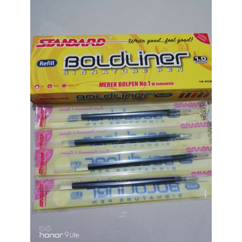 Jual Refill Pulpen Pena Tanda Tangan Boldliner Biru harga perpcs ...
