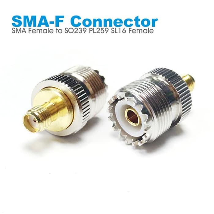 Jual KONEKTOR ANTENA HT SMA FEMALE to PL259 / SO239 FEMALE | Shopee Indonesia