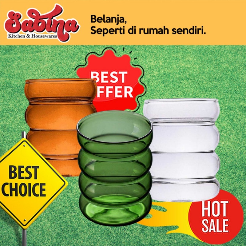 Jual Gelas Borosilicate Glass 300ml Cangkir Mug Minuman Teh Kopi Unik | Shopee Indonesia