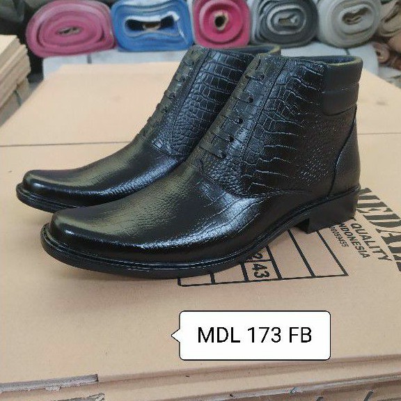 Jual MDL PDH boots Polri TNI security guard PNS sepatu kerja formal ...