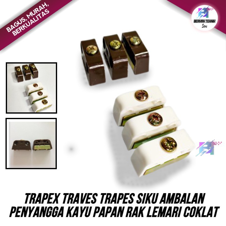 Jual Trapex Traves Trapes Siku Ambalan Penyangga Kayu Papan Rak Lemari ...