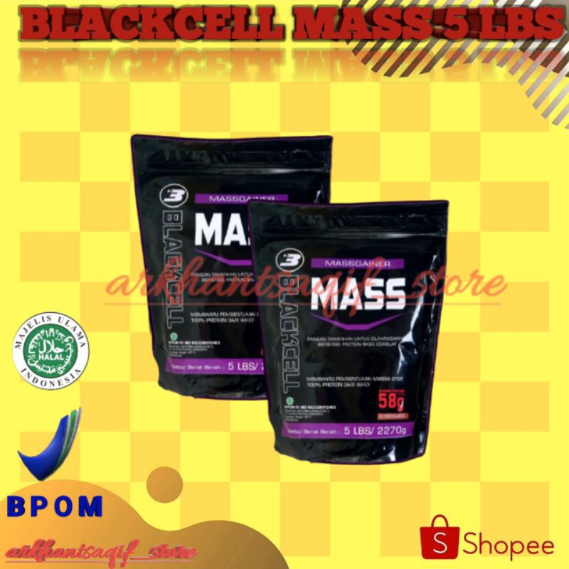 Jual blackcell gainer 5 lbs 5lb susu protein bulking rasa enak | Shopee ...
