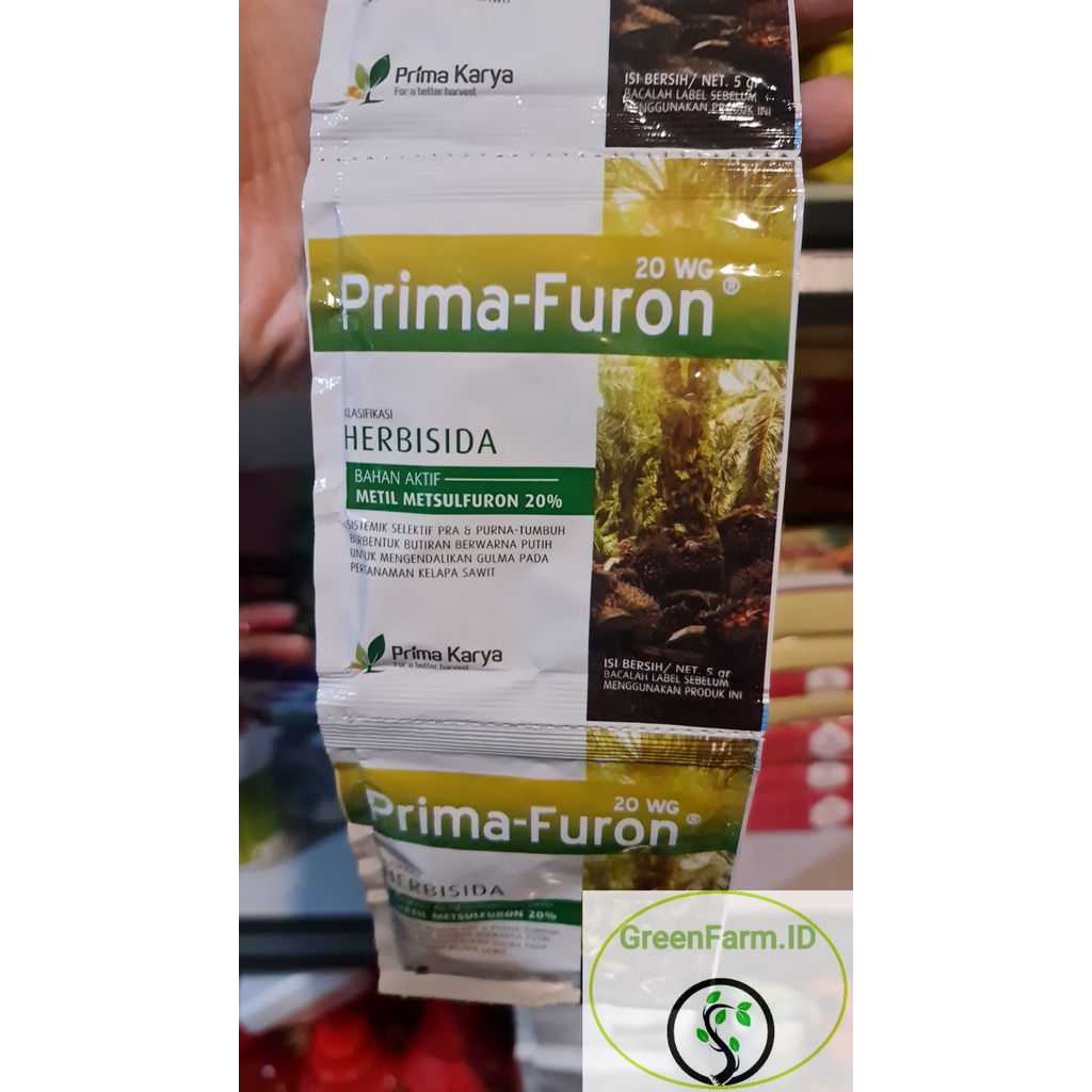 Jual Herbisida sistemik pra tumbuh PRIMA FURON 20 WG 5 gram | Shopee ...