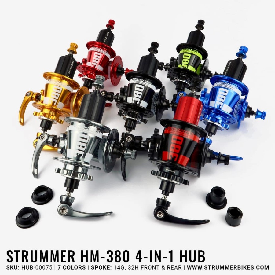 Jual Hub Freehub strummer HM 380 4 in 1. 32H bisa QR dan TA | Shopee ...