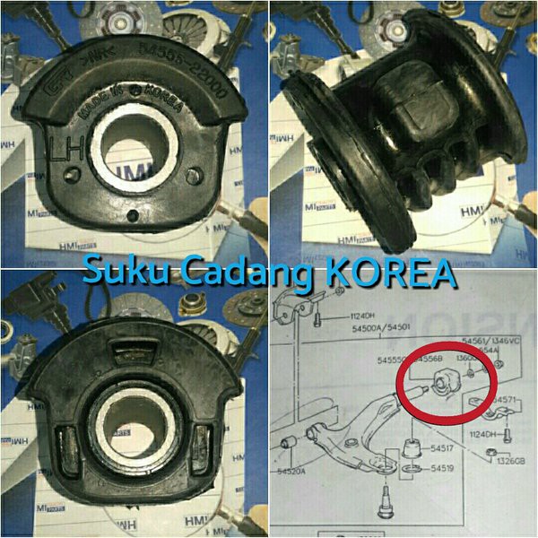 Jual Bushing arm Bush Sayap Karet Lower Arm Besar Depan Hyundai Accent ...