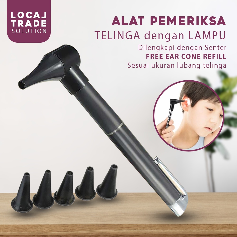 Jual FREE Earpick Alat Pemeriksa Telinga Tht Kaca Pembesar Telinga ...