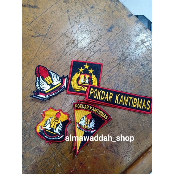 Jual logo bordir badge pokdar kamtibmas | Shopee Indonesia