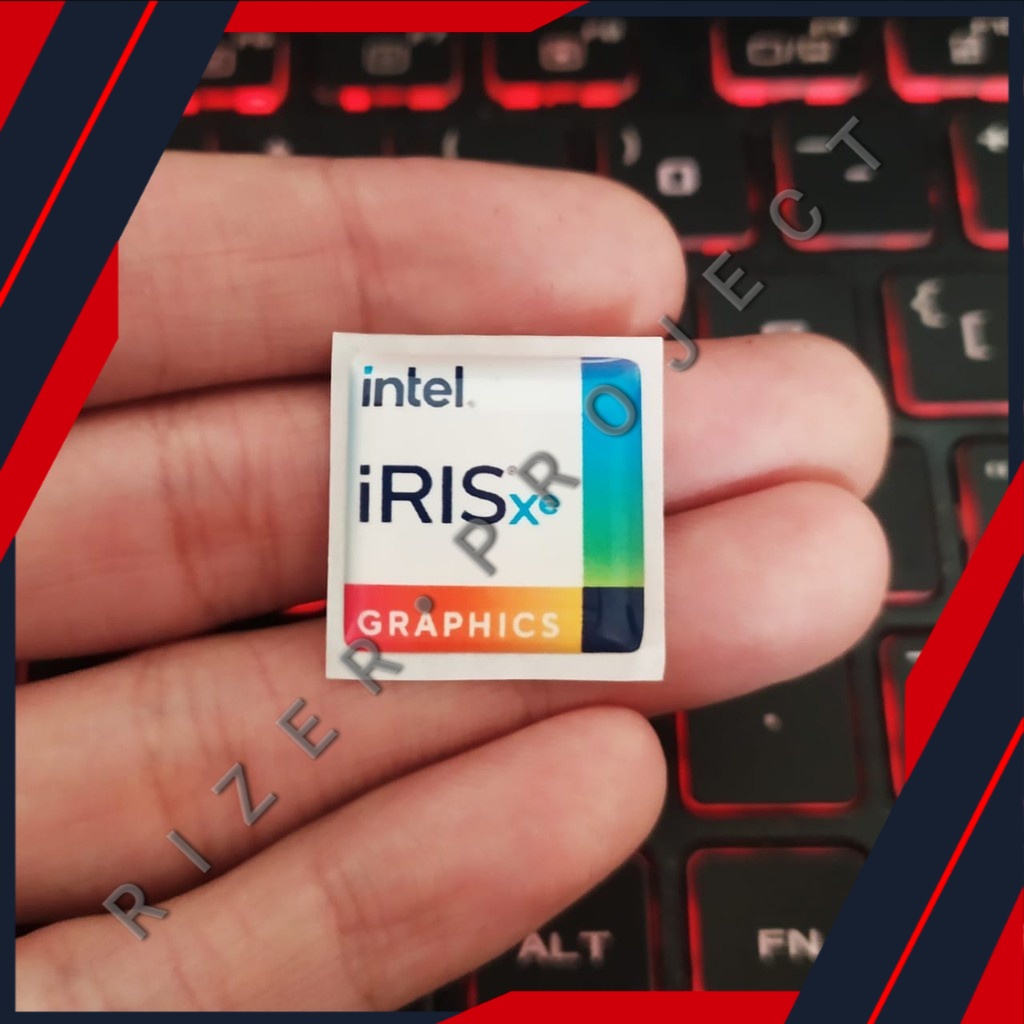 Jual [RIZER] INTEL IRIS STICKER TIMBUL LENTUR STICKER STICKER PC ...