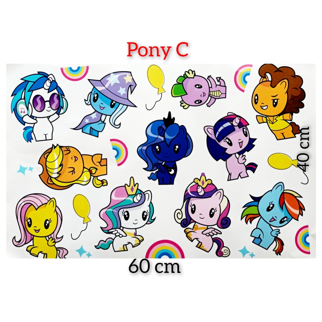 Jual STIKER DINDING UNICORN | STIKER DINDING ANAK | STIKER KUDA PONY ...