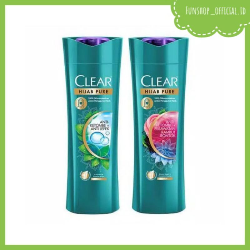 Jual CLEAR HIJAB PURE ANTI KETOMBE+PERAWATAN RAMBUT RONTOK / CLEAR ...