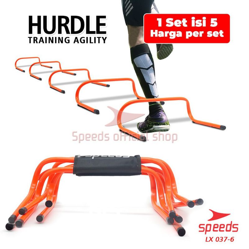 Jual SPEEDS Hurdle 1 set isi 5 hurdle agility hurdle tinggi 15 cm alat ...