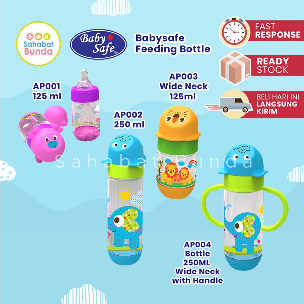 Jual BABY SAFE Feeding Bottle Babysafe Botol Susu Wide/Slim Neck ...