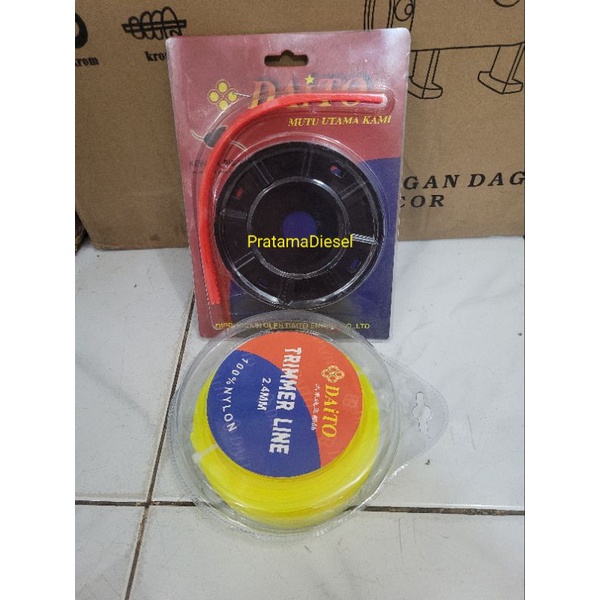 Jual Paket Pisau Senar Mesin Potong Rumput + Tali Trimer Line 2.4mm ...