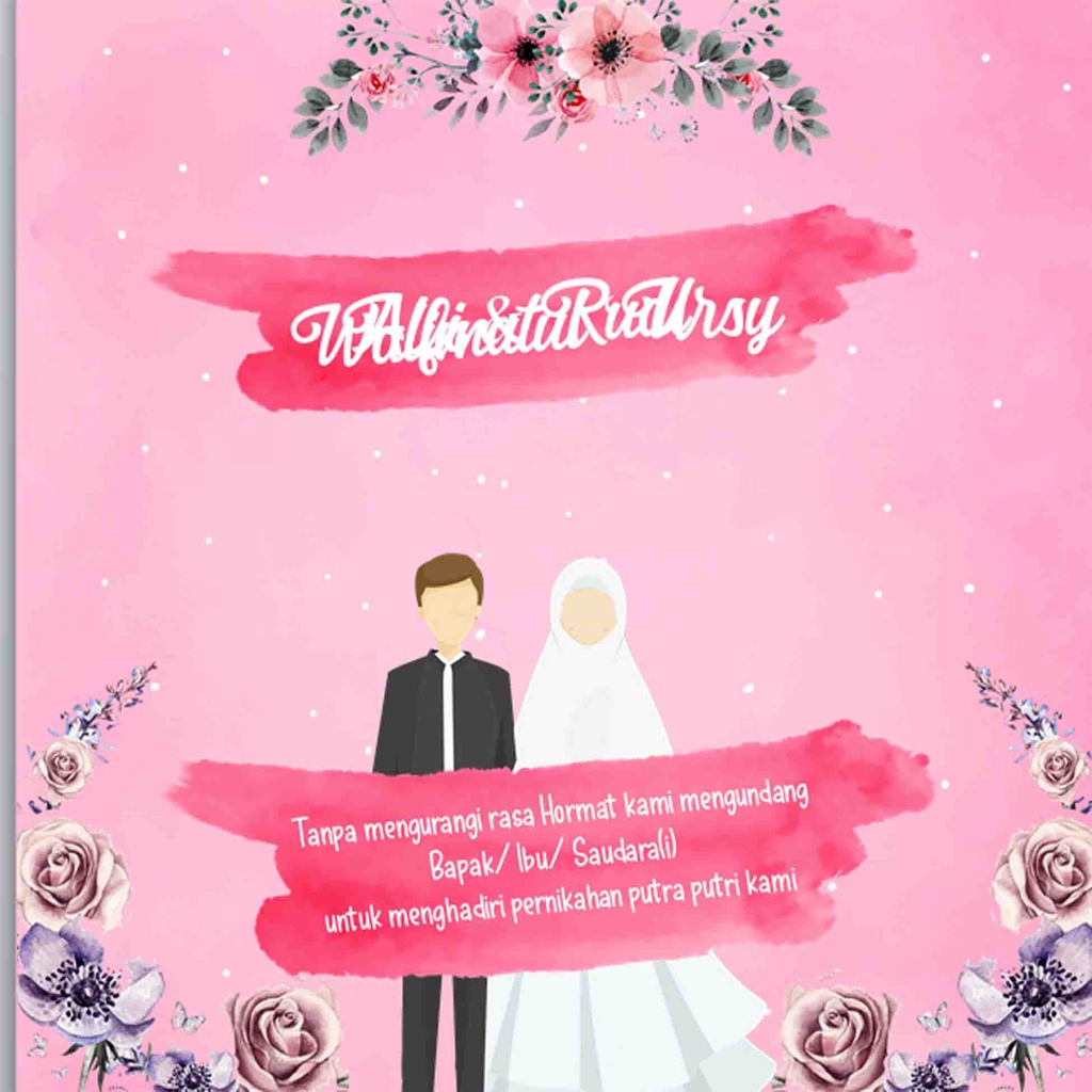 Jual video digital undangan pernikahan nikah sunat ulang tahun wedding ...