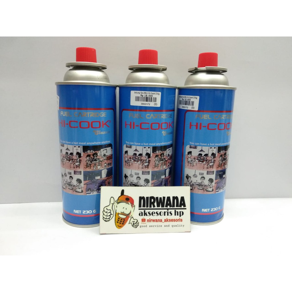 Jual Tabung Gas Portable Mini Hi-Cook 230Gram / Tabung Gas Kaleng ...