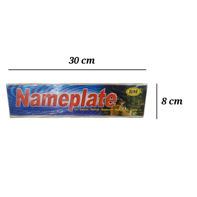 Jual Akrilik / Acrylic / Display Papan Nama Meja Segitiga GM Besar ...