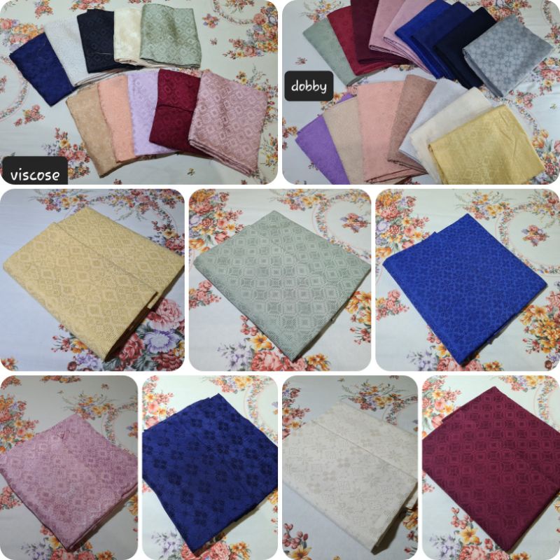 Jual Kain dobby viscose polos | kain dobi viskos polos | batik dobby ...
