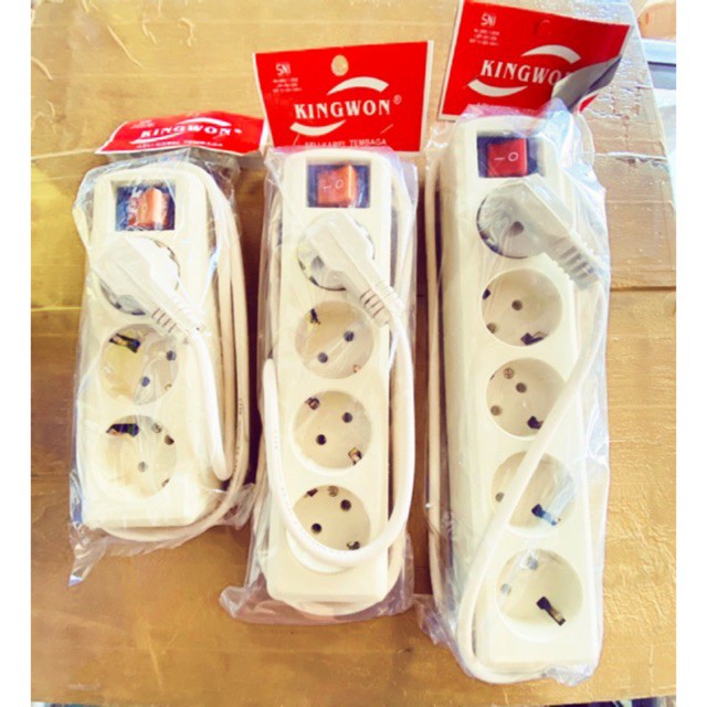 Jual Stop Kontak Kingwon / 3 Lubang / 4 Lubang / 5 Lubang | Shopee ...