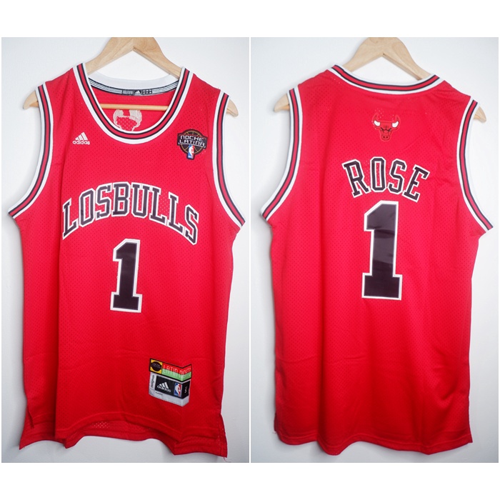 Jual JERSEY BASKET CLASSIC HWC LOS BULLS #1 ROSE LATIN NIGHTS MERAH ...