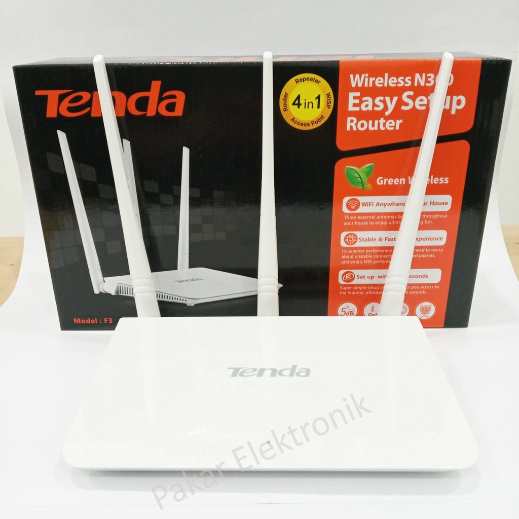 Jual Tenda F3 300Mbps Wireless Router | Shopee Indonesia