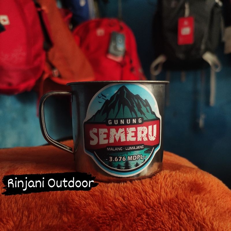 Jual Mug Cangkir Outdoor Diameter kurang Lebih 7cm Gelas Stainless ...