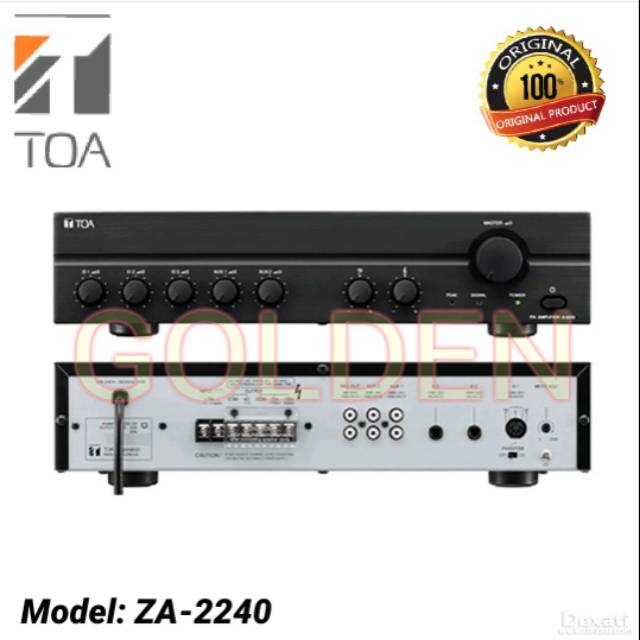 Jual Amplifier TOA ZA 2240 Original 240 Watt | Shopee Indonesia