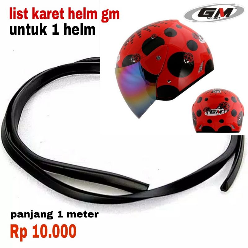 Jual List karet helm universal, Talang air Fullface | Shopee Indonesia
