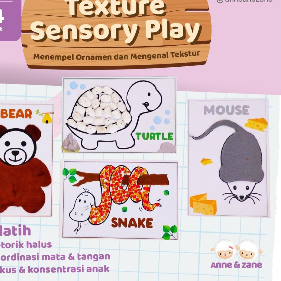 Jual Premium! Activity Worksheet - Aktivitas menempel tekstur pada ...