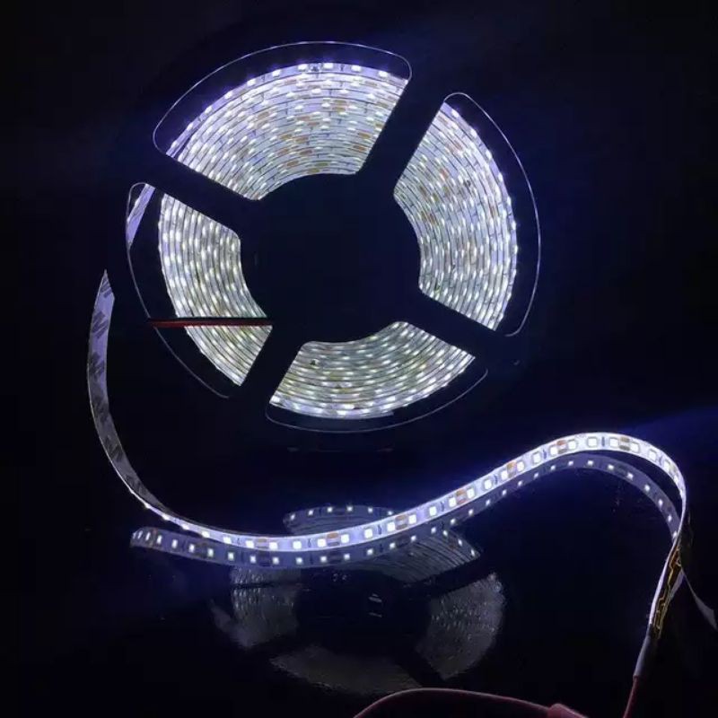 Jual LAMPU LED STRIP 12V 5M DC 3528 IP44 TAPE GEL - Putih Kuning Biru ...
