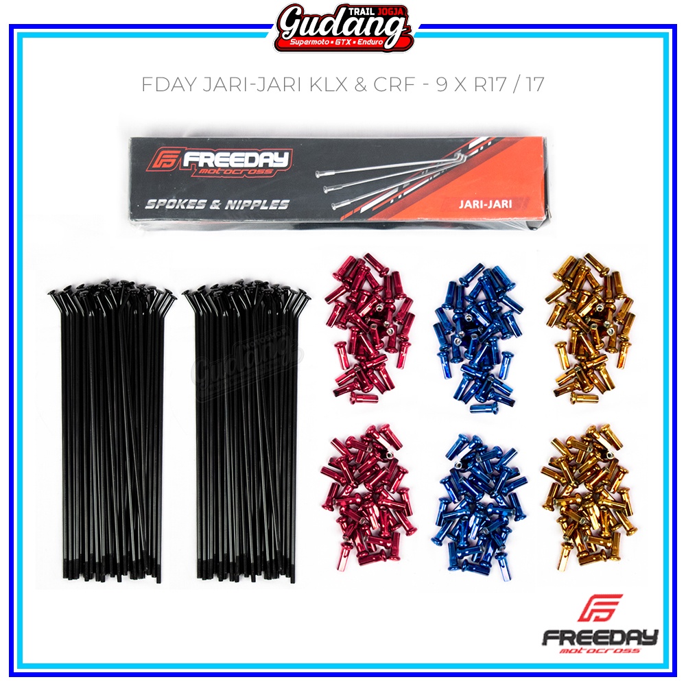 Jual Jari Jari Ruji Set Depan Belakang 9 X R 17/17 R18/21 R16/19 Merk ...