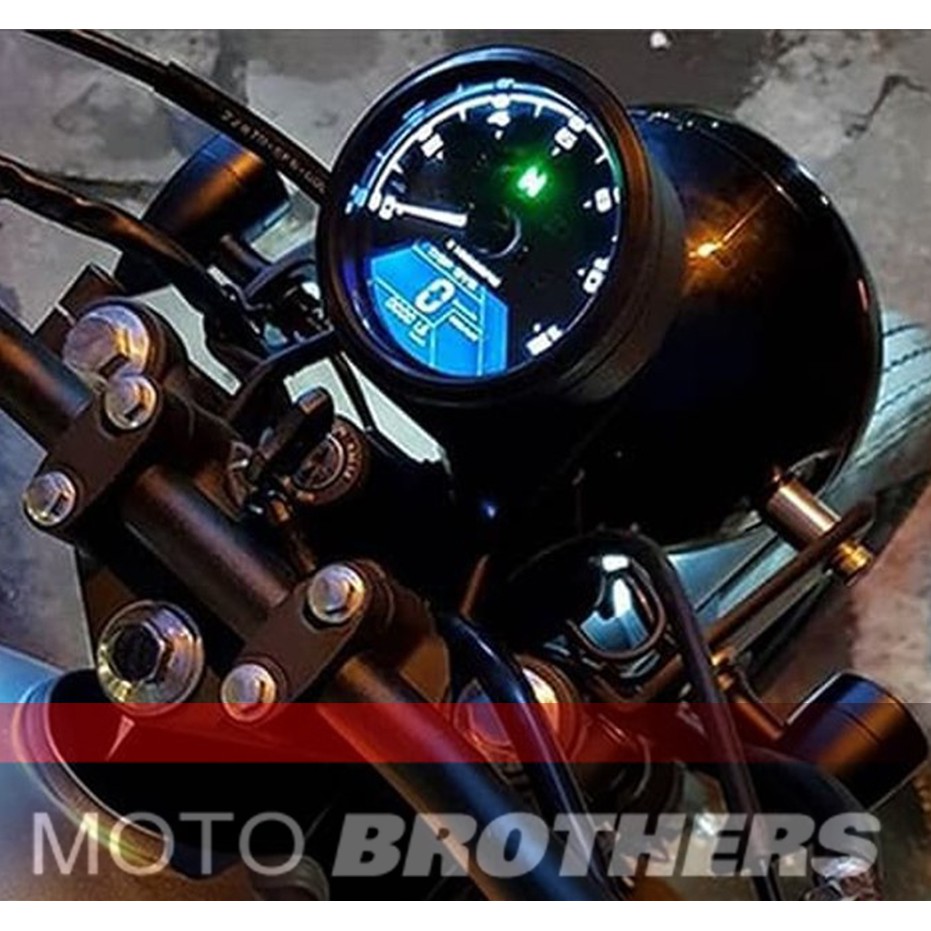 Jual PAKET SPEEDOMETER / SPEEDO METER / SPIDO DIGITAL BULAT UNIVERSAL ...