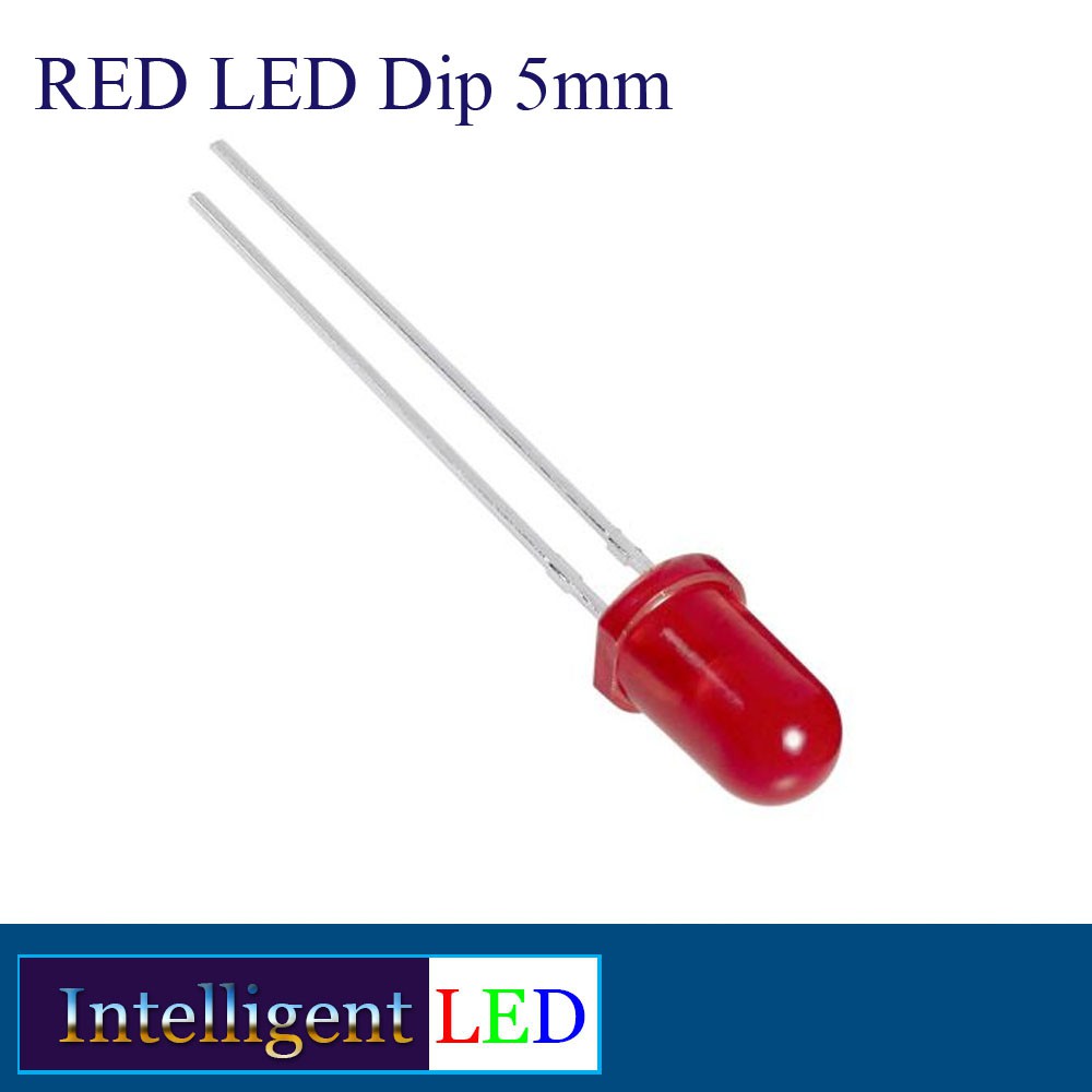 Jual DIP LED 5mm Merah / DIP LED RED 5mm | Shopee Indonesia