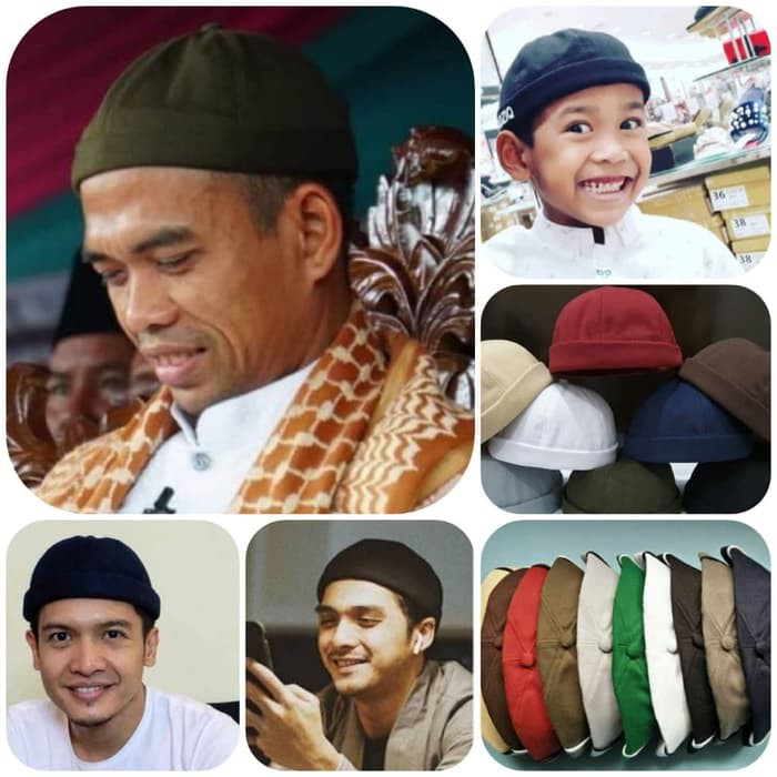 Jual peci miki hat polos / peci uas / peci modern murah | Shopee Indonesia