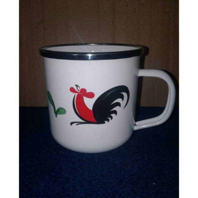 Jual Mug Enamel Ayam 9cm | Shopee Indonesia
