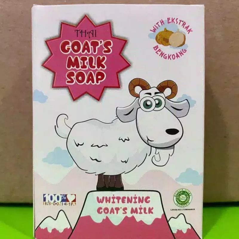 Jual Sabun Thai goat's milk 130gr dan 50gr dan rice milk | Shopee Indonesia