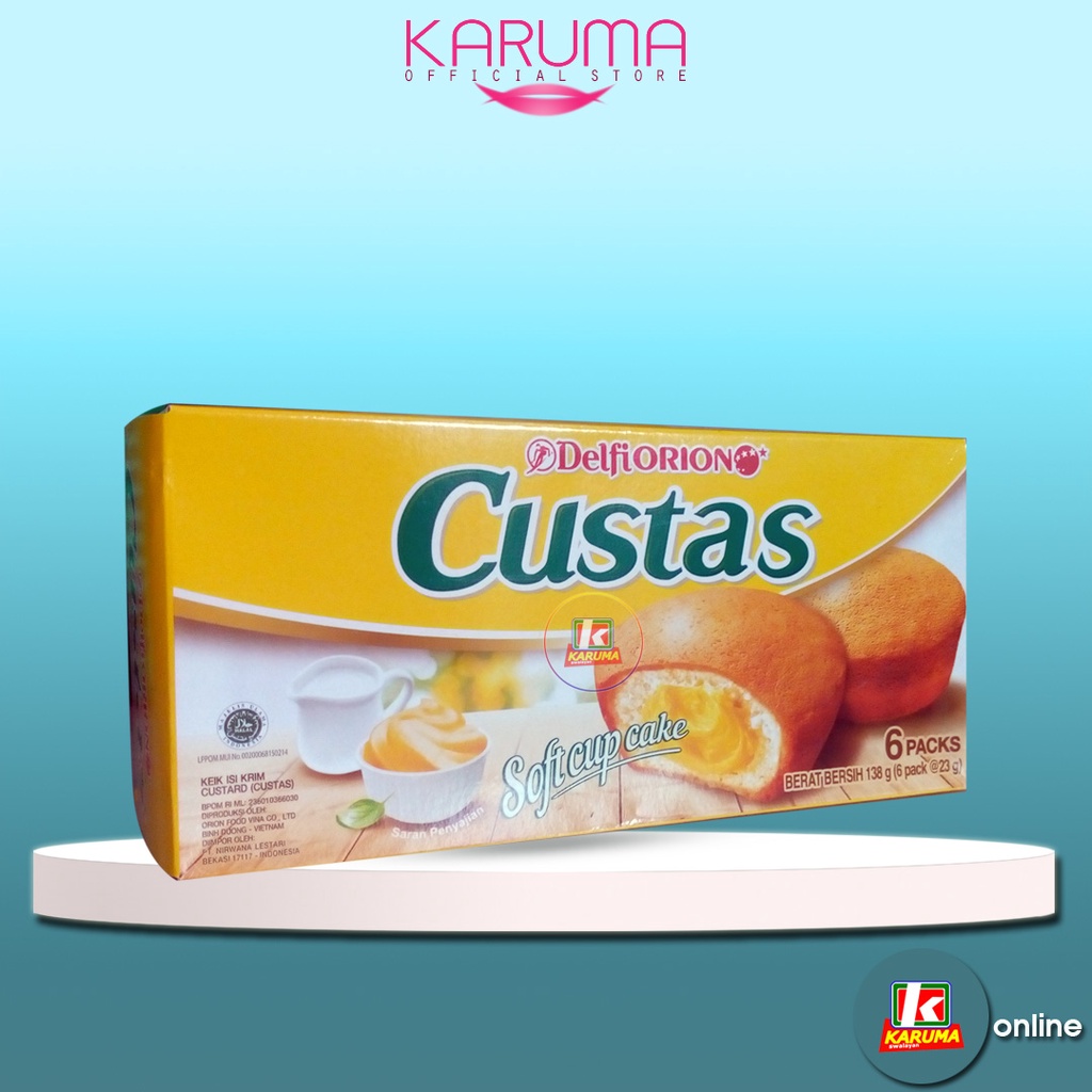 Jual Delfi Orion Custas Soft Cup Cake isi 6 Pack/138 g | Shopee Indonesia