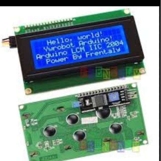Jual Lcd 2004 20x4 I2c Blue Biru Display Lcd Arduino Uno R3 Nano Mega