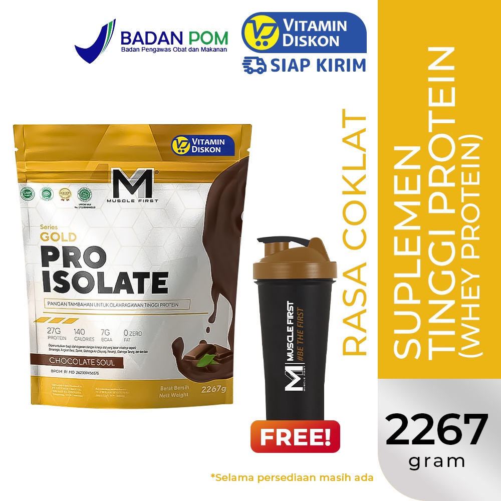 Jual MUSCLE FIRST M1 GOLD SERIES PRO ISOLATE WHEY PROTEIN 5LBS 2267G ...