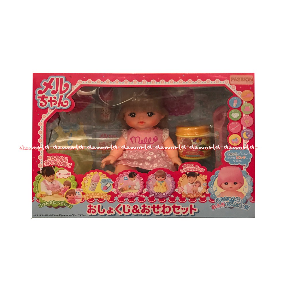 Jual Mell Chan Dengan Peralatan Makan Dan Baju Pengganti Mainan Boneka ...
